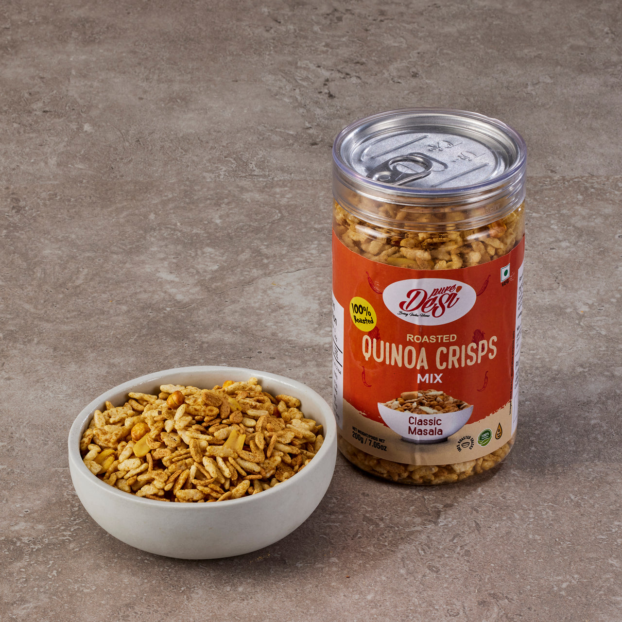 Roasted Quinoa Crisps Mix - Pure Desi