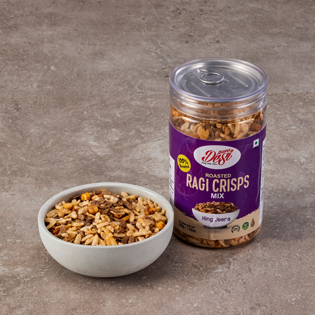 Roasted Ragi Crisps | Indian Millet Snack | Healthy | Pure Desi ...